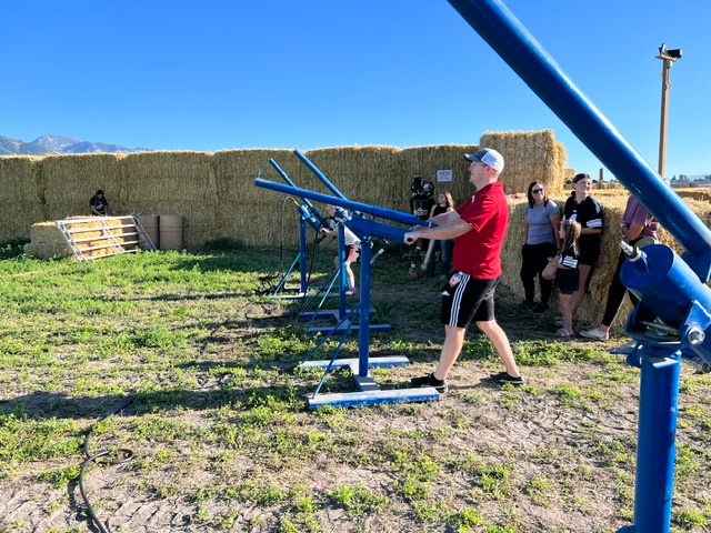 Corn Cannon - Cache Valley Straw Maze